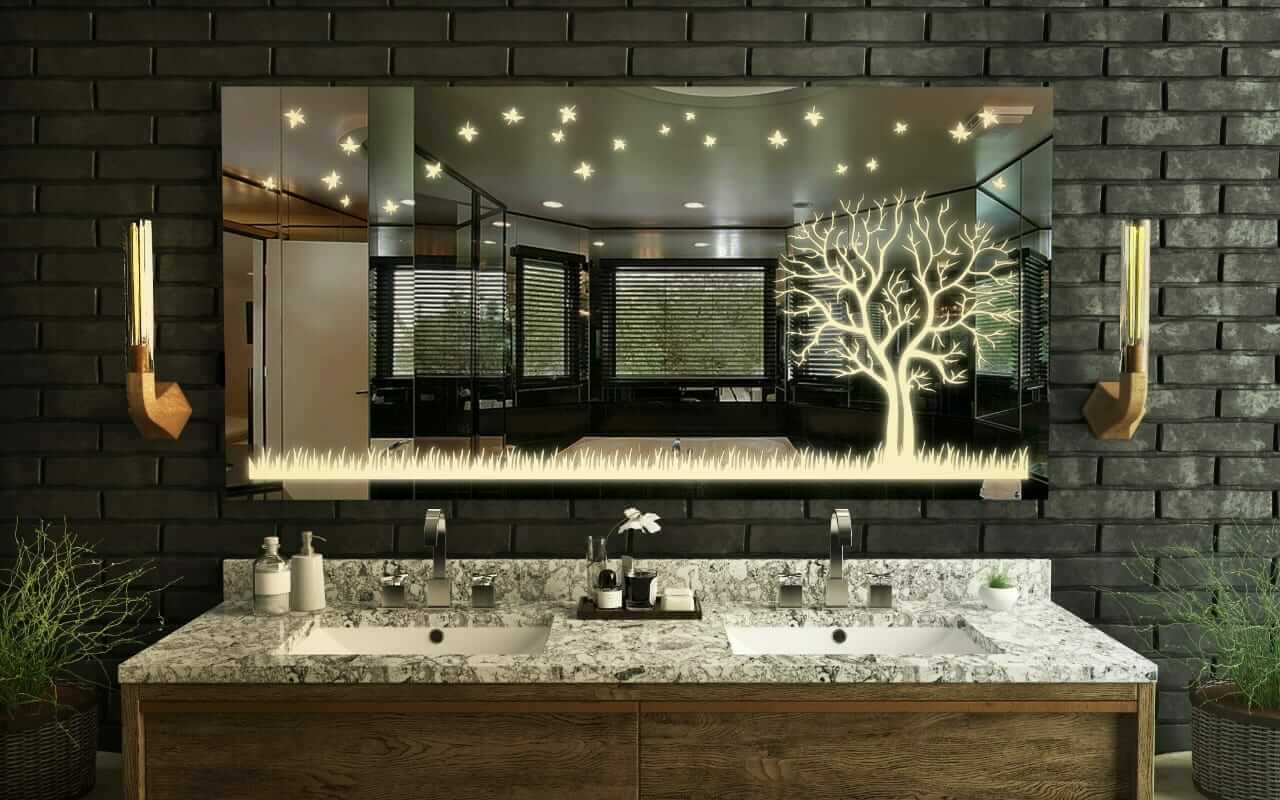 Unique Vanity Mirrors How To Determine Bathroom Mirror Size?